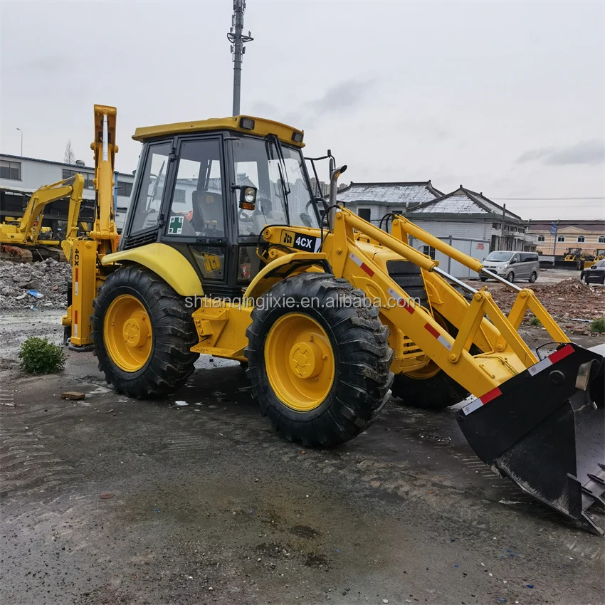 Used Wheel Backhoe Loader JCB4CX Earth-moving Machinery Used Backhoe ...