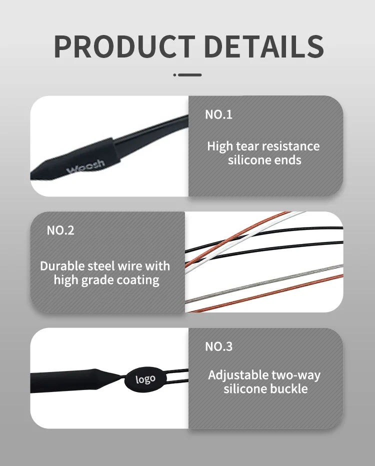 Ultralight Adjustable Sports Eyewear Retainer - Customizable