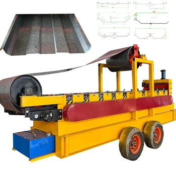 Portable Snap Lock Standing Seam Metal Roofing Roll Forming Machine For ...