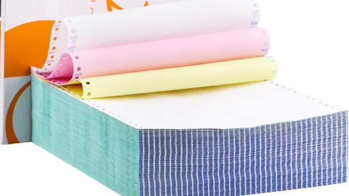 Premium 2 Ply Continuous Carbonless Computer Copy Paper For Dot Matrix ...