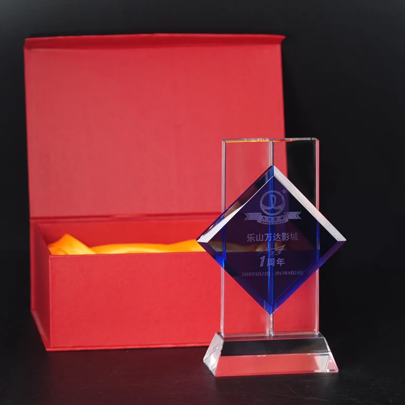 Custom Lettering High-end Chinese Style Competition Team Crystal Awards ...
