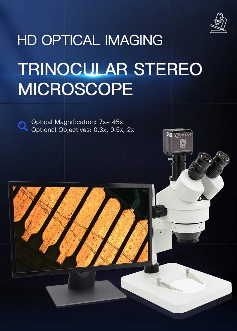 Eoc Trinocular Soptop Microscopes Zoom 7x To 45x Stereo Microscopio Relife Stereo Digital ...