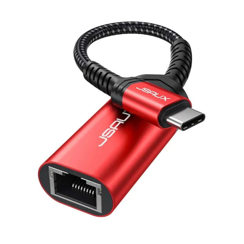 Jsaux Usb-c To Rj45 Thunderbolt 3/type C To Gigabit Ethernet Lan ...