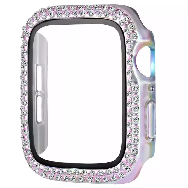 Luxury Diamond Smart Watch Cases For Apple Watch Case Gold Rose 38mm ...