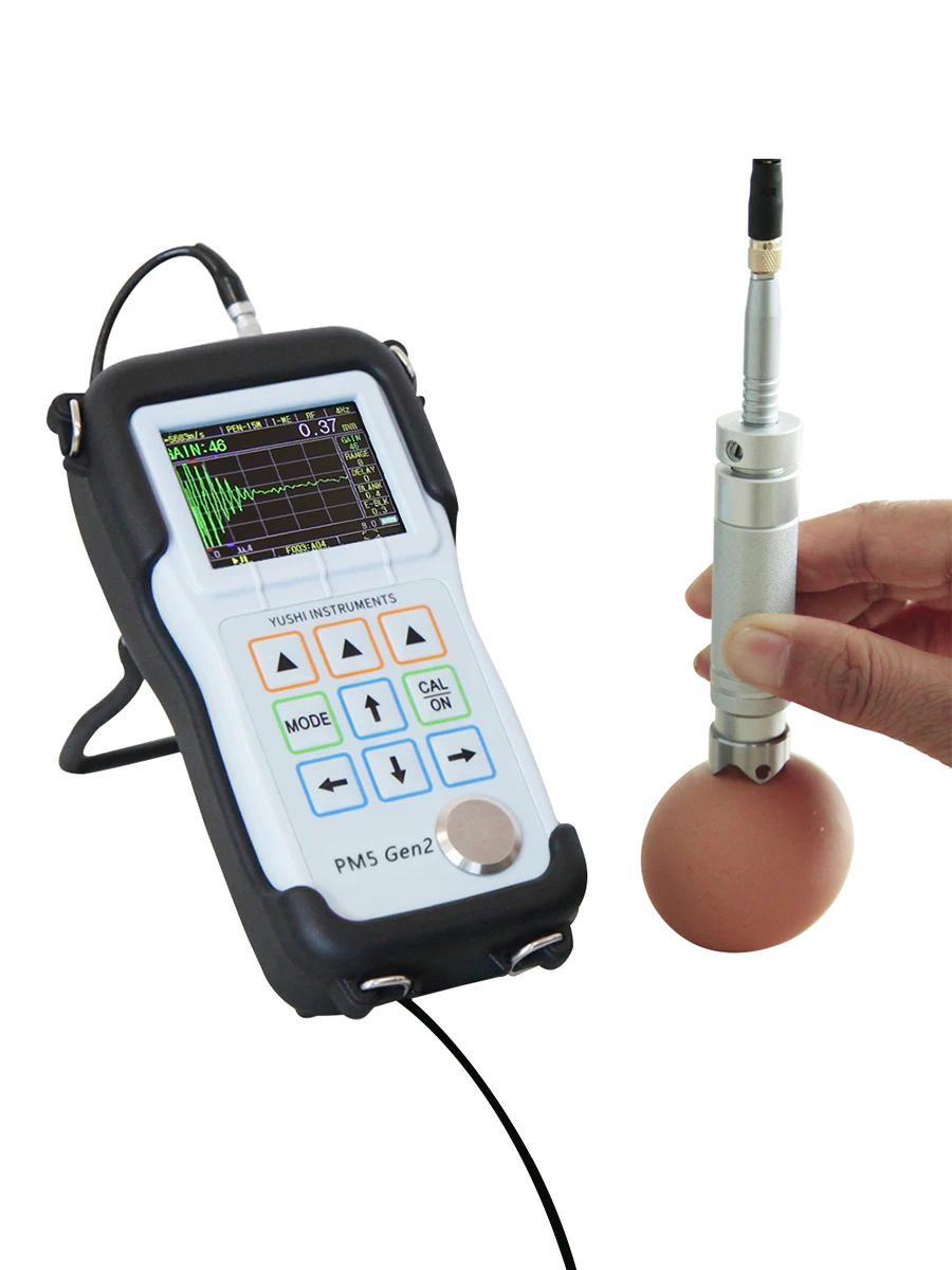 YUSHI Egg Shell Thickness Gauge Digital Ultrasonic Thickness Gauge 0.001mm Precision Ultrasonic ...