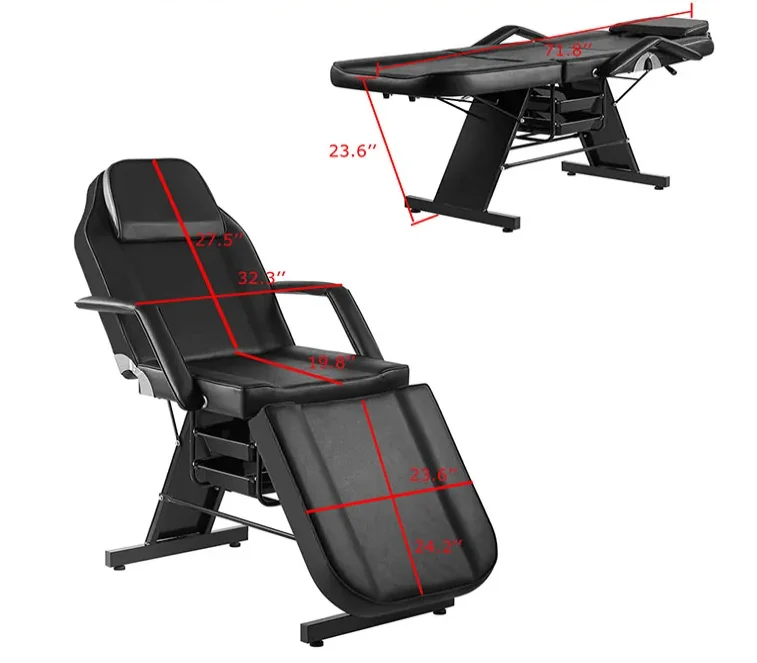 Multi-function Massage Bed Facial Chair - Adjustable Spa Salon Beauty Bed