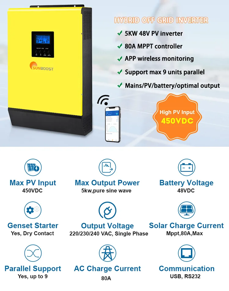 Sunboost 5KW Hybrid Solar Inverter - Efficient & Reliable