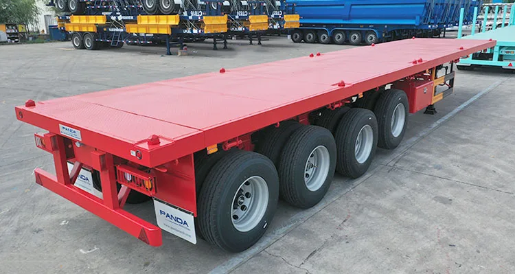53-Foot Flatbed Trailer - Steel 3 Axle Western Panda Truck Trailer, CCC ...