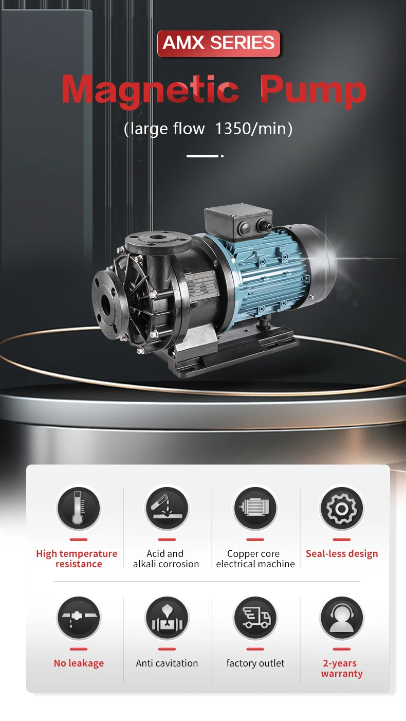 AMX Series 370w Chemical Pump - Corrosion Resistant & Efficient