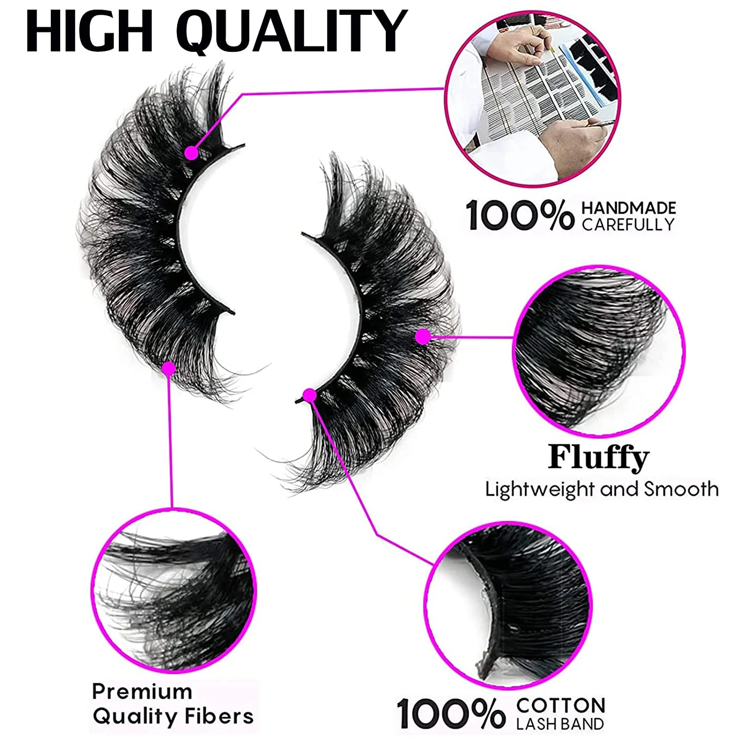 Wholesale 3d 25mm Packaging Boxes d Curl Eye Lashes Faux Soft Pestaas a ...