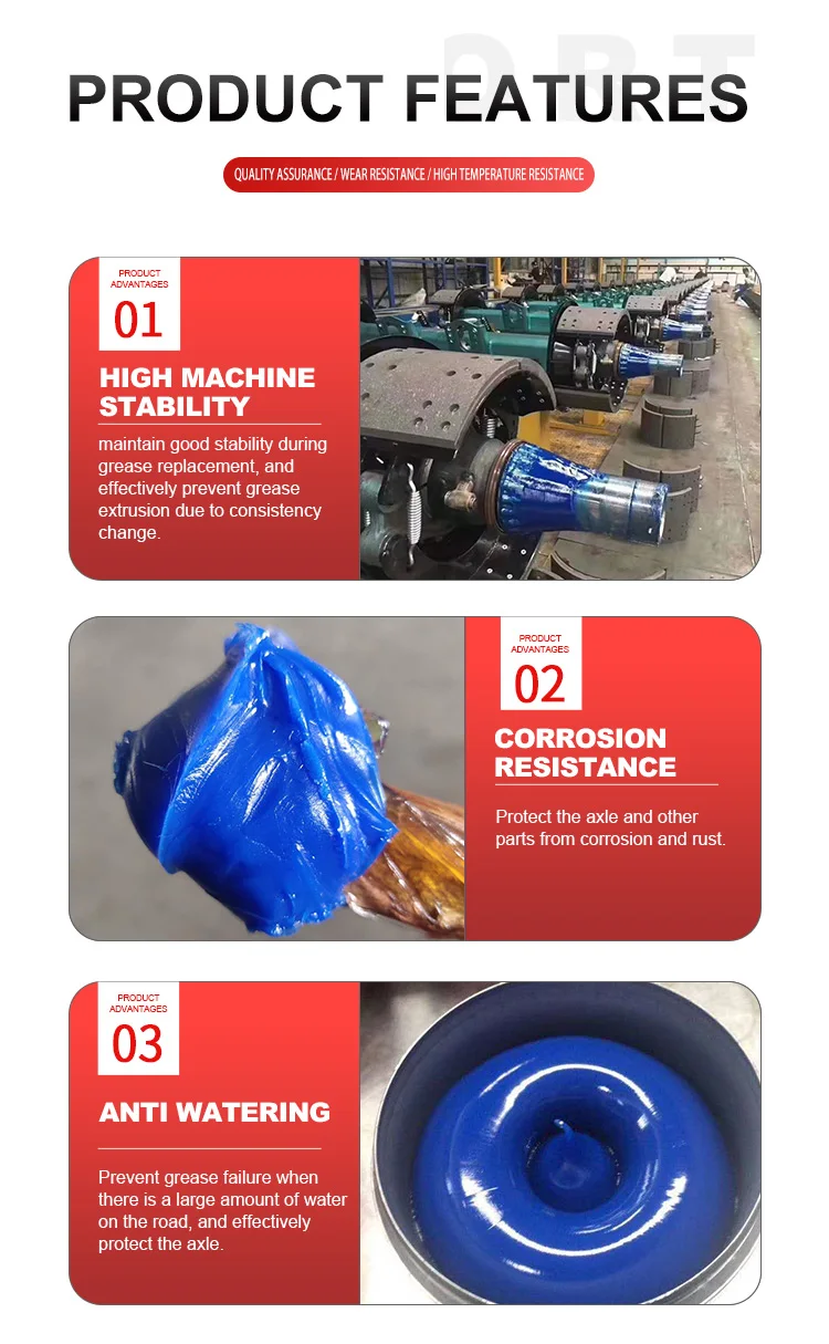 EP2 EP3 High Temperature Lithium Complex Grease 1kg 15kg