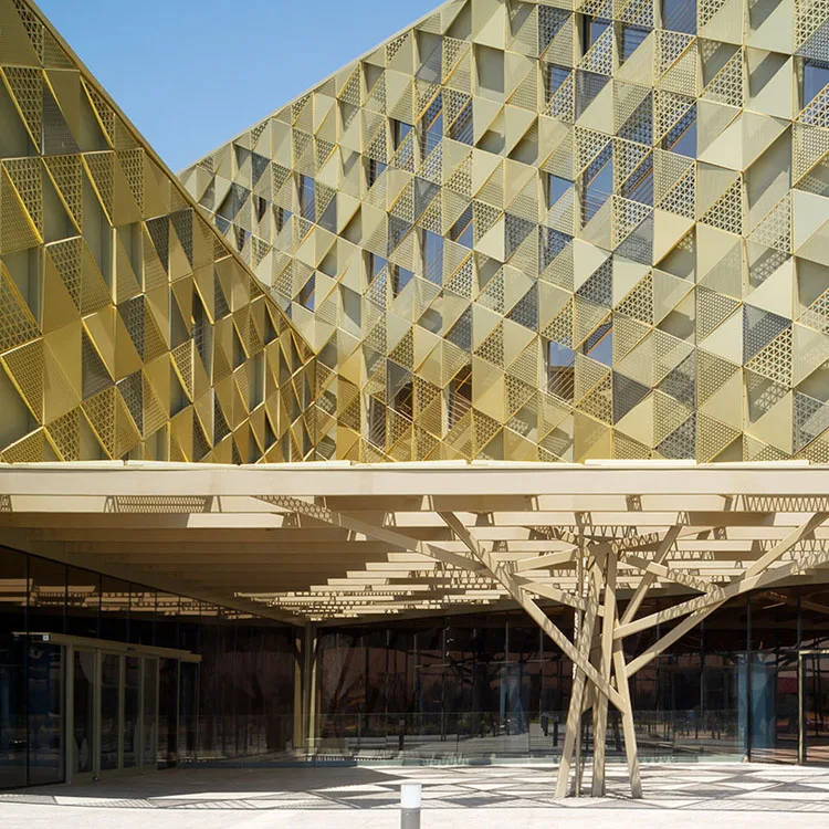Aluminum Perforated Facade Panels for Modern Villa Design