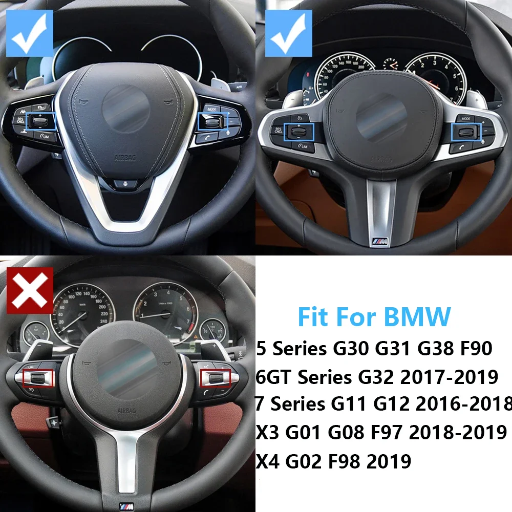 Car Multi-function Steering Wheel Key Control Knob Button For Bmw 5 6gt ...