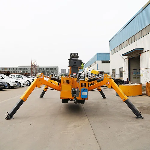 Rotary Arm Remote Control Spider Crawler Crane For Small Space Hoisting ...