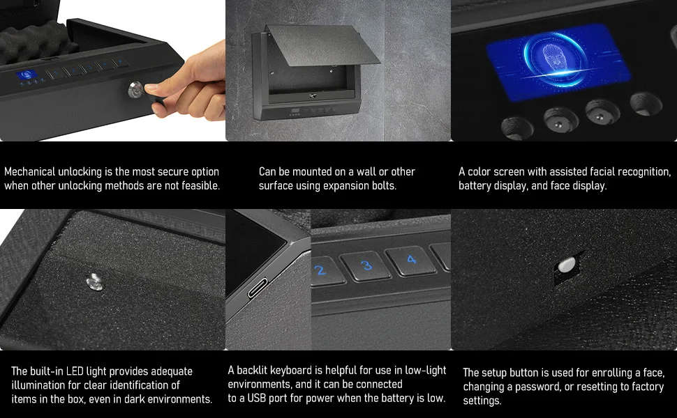 Safewell Facial Recognition Gun Safe - Secure Your Firearms