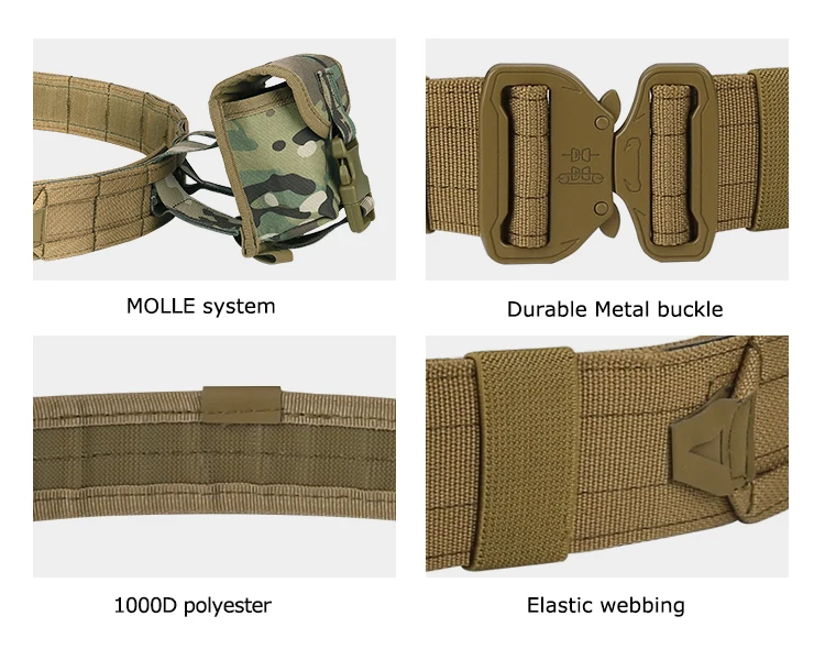 Yakeda Multifunctional Tactical Belt Set Quick Release Combat Belts For ...