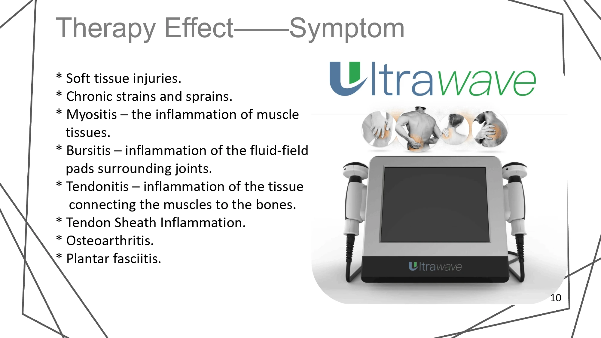 Hot Ultrasonic Wave Physiotherapy Ehabilitation Equipment/ Pain Relief ...