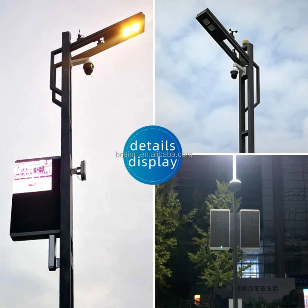 Urban Smart Street Lights Integrated 5g Charging Pile Smart Lighting ...