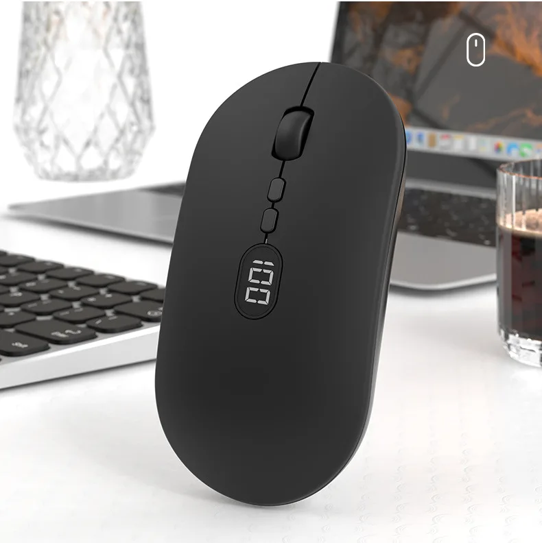 X1 Dual Mode Wireless Wired Mouse With Screen Power Display Suitable ...