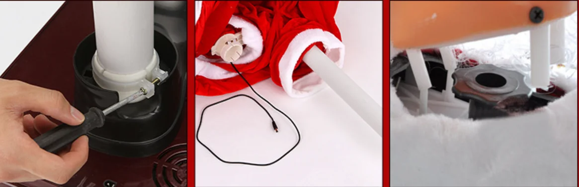 Life Size 6ft Santa Claus Animated Christmas Decoration with Music ...