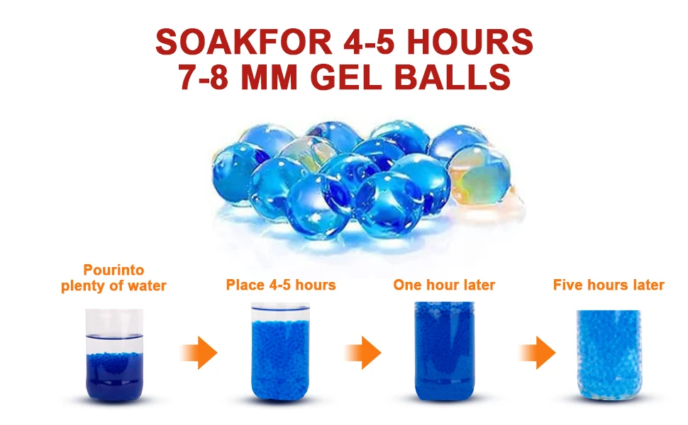 M416 New Version 50000 Balls Gel Blaster Gun Electric Gel Splatter Ball ...