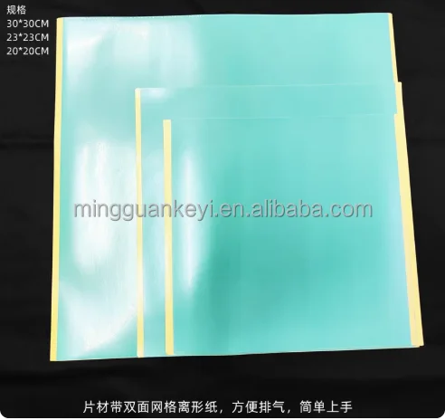 Original Nitto Blue Film Sheet with Grid & Yellow Paper, Wafer ...