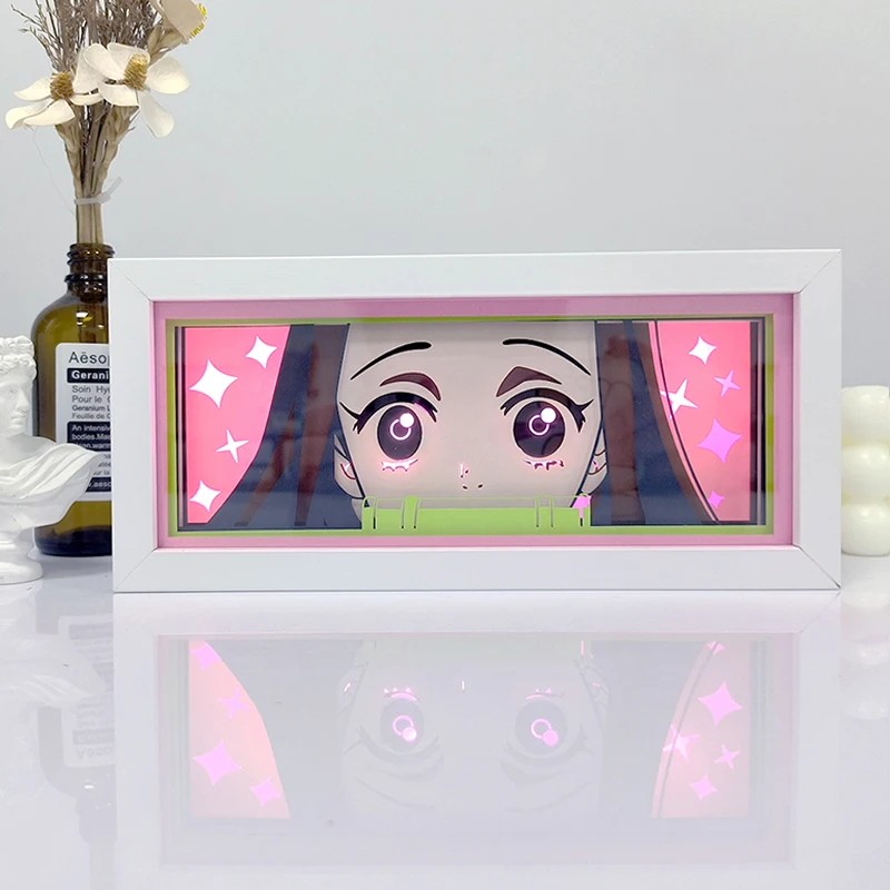 69 Anime Girls Demon Slayer led Frame Light Anime box Personalized ...