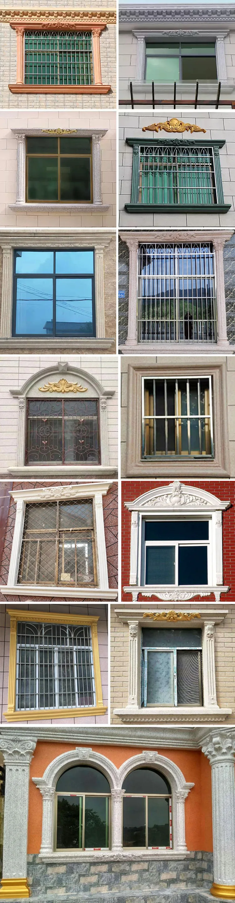 ABS Decorative Concrete Window Moulding Designs Concrete Window ...