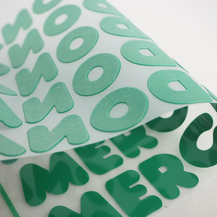 Custom 3D Raised Effect Brand Logo - Heat Transfer Stickers