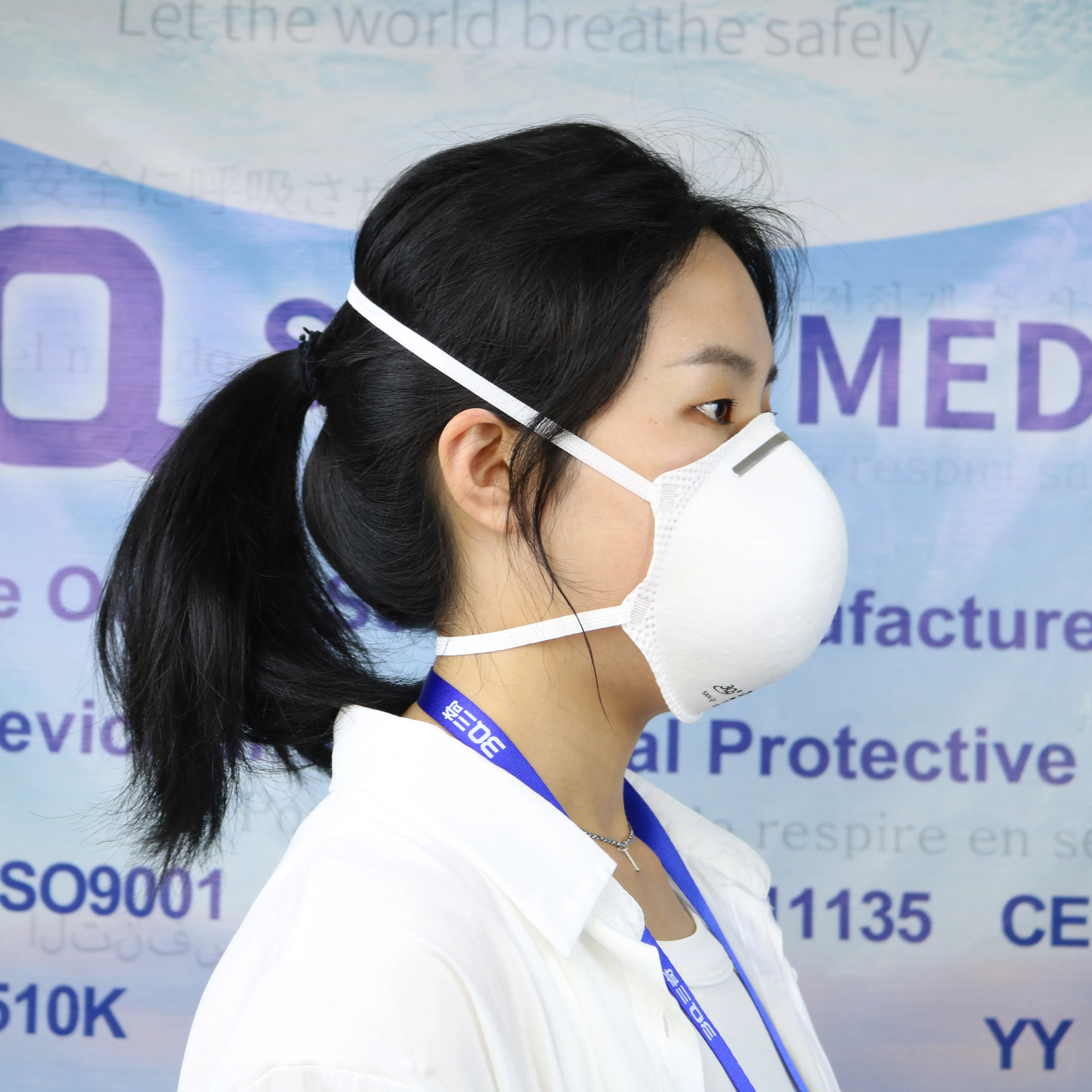 Medical N95respirator Astm F2100 Standard Bfe 99 4 Layers Breathable ...