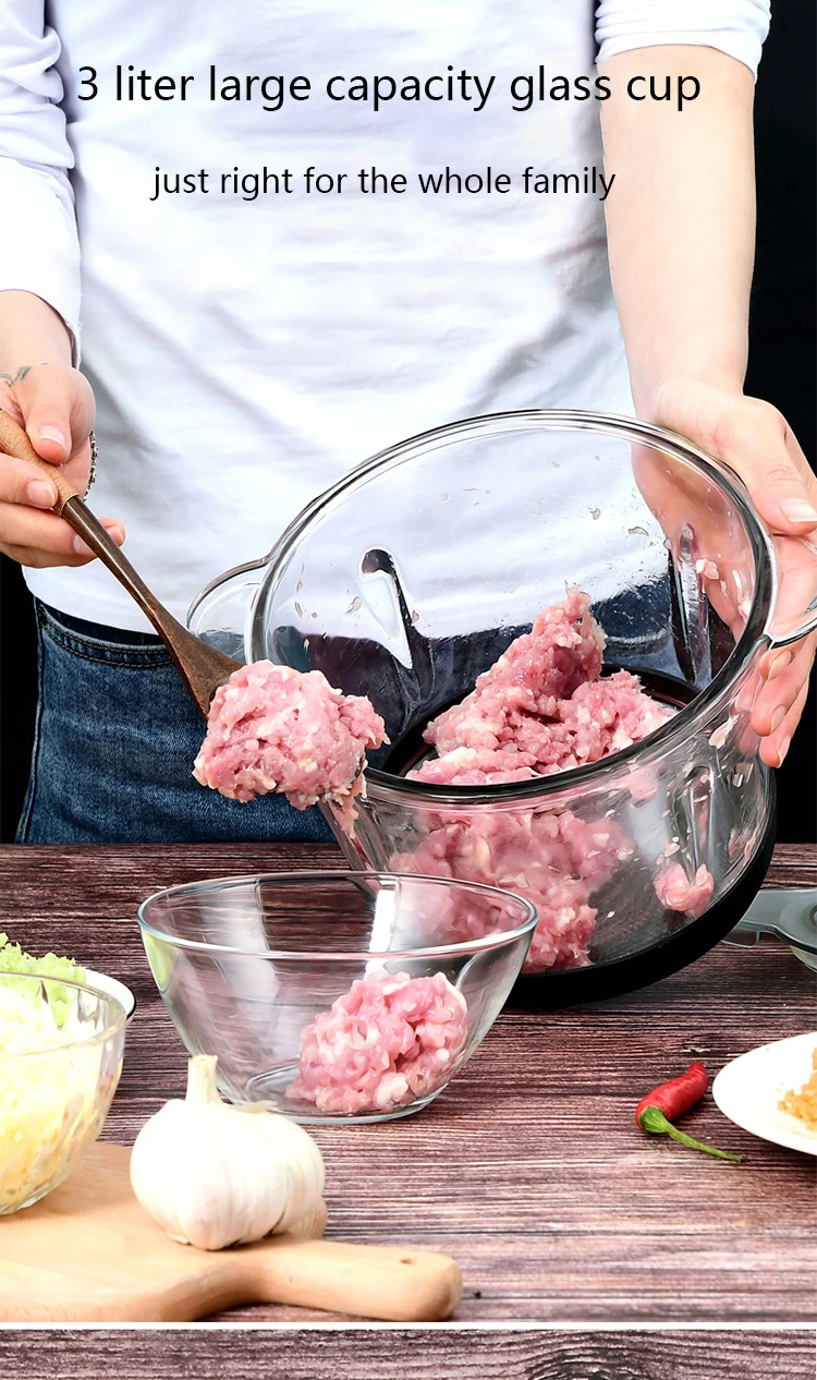 Wholesale 2L 3L 5L Home Use Meat Chopper Meat Grinder Parts Food Processor Stainless Steel ...