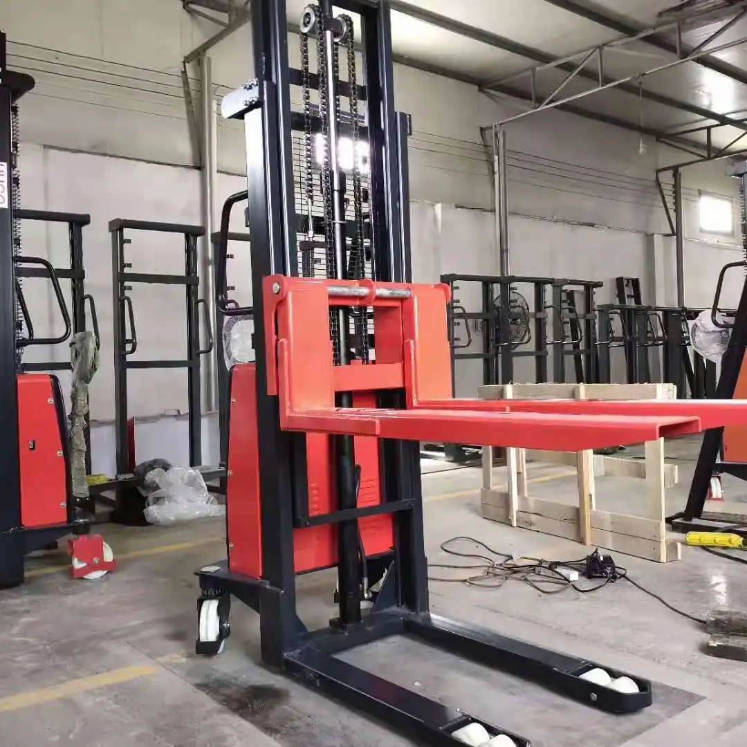 2ton Electric Pallet Stacker Portable Pallet Truck Semi Electric ...