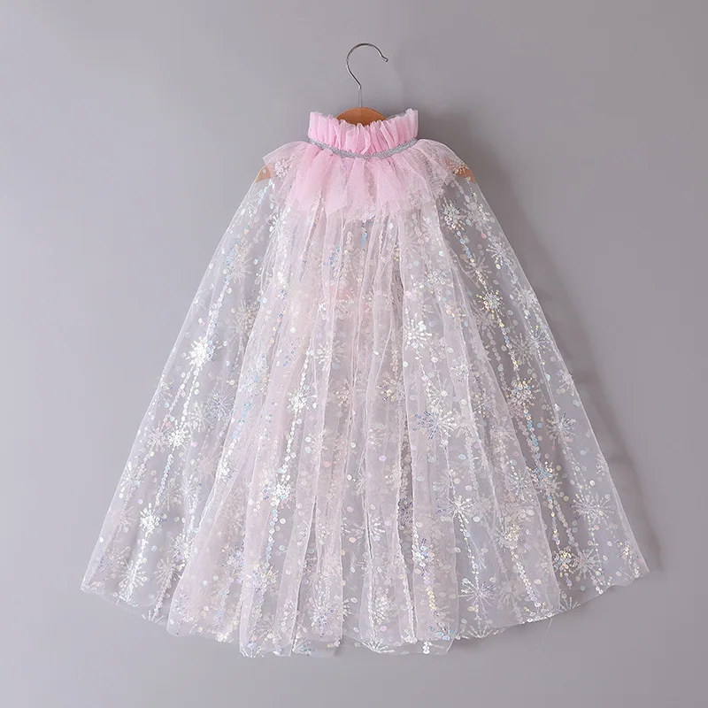 Boutique Kids Girls Cape Sequin Pink Capes Children's Shawl