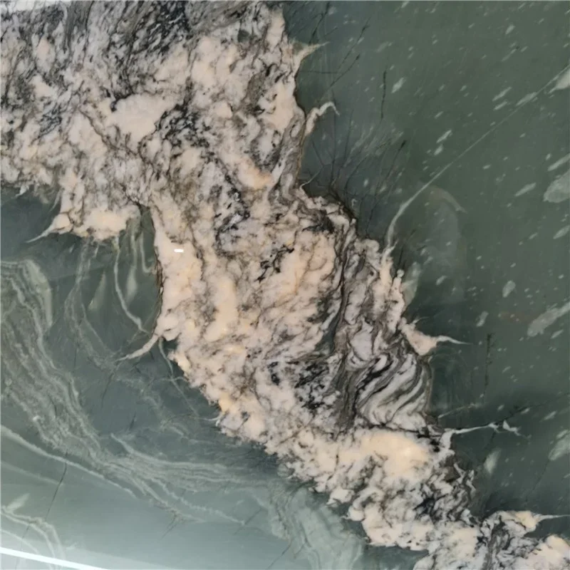 Book Match Green Quartzite Backlight Led Brazilian Exotic Stone Slab ...