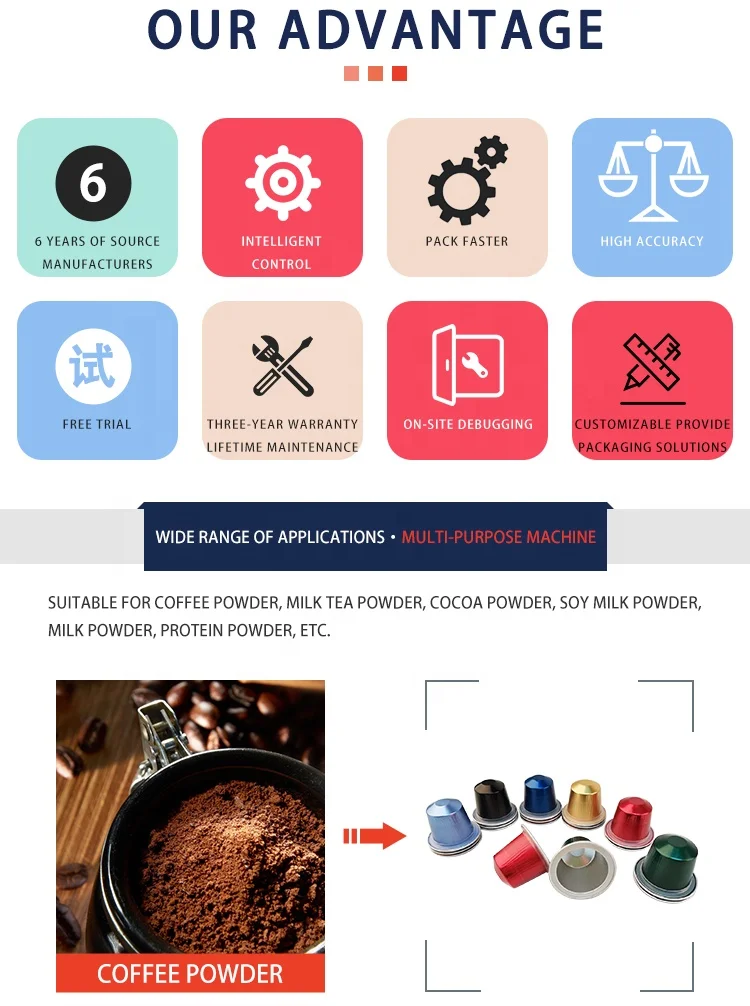 Automatic High Rotating Speed Nespresso K Cup Coffee Powder Capsule ...