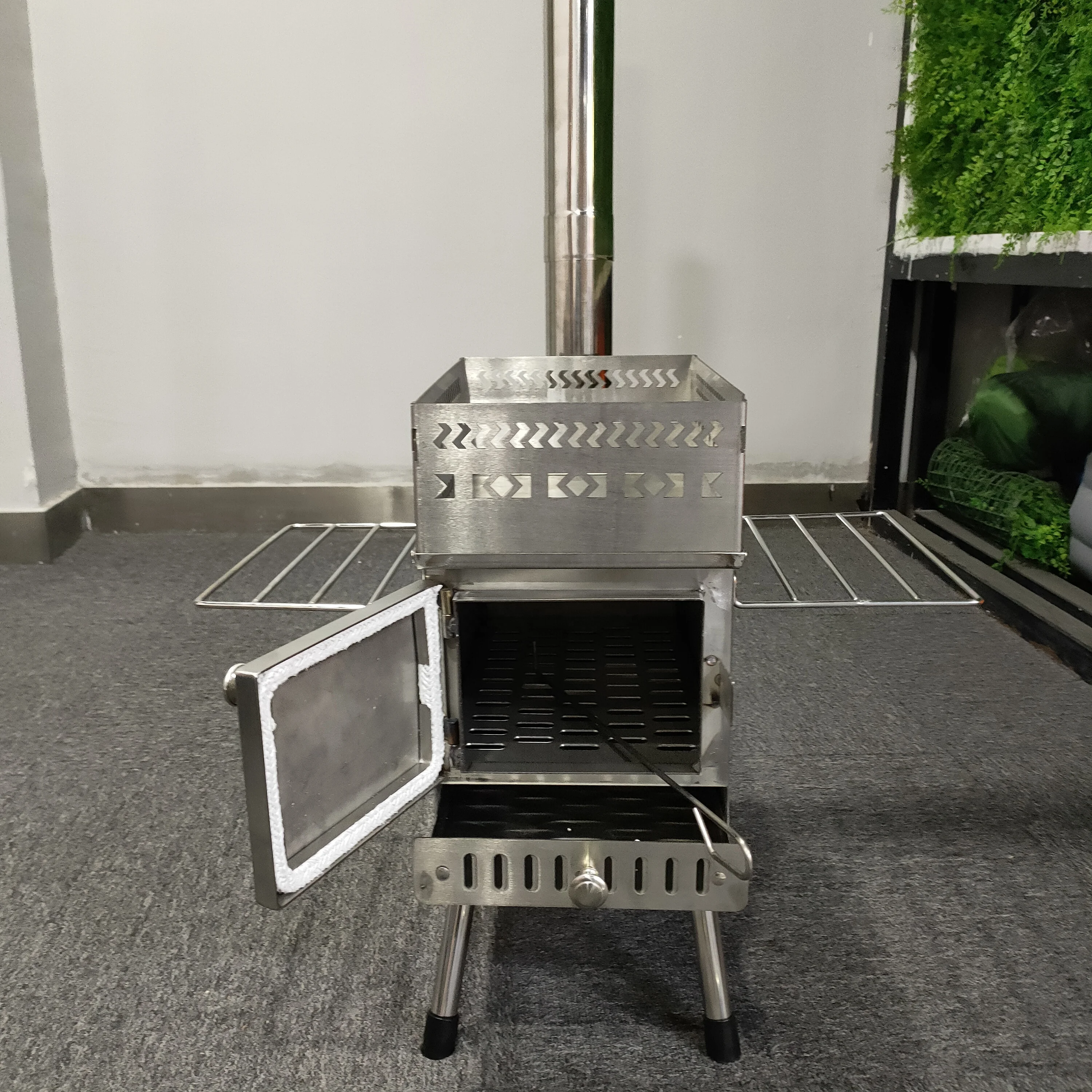 Smokeless Charcoal Stove Cooking Outdoor Sauna Stove Ice Fishing Keep ...