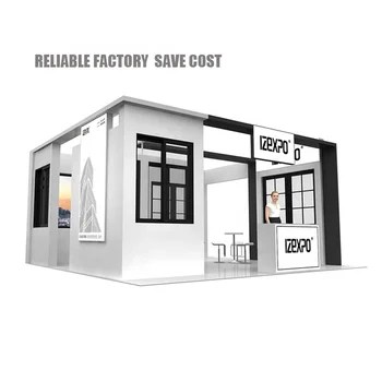 Modular Wooden Booth Easy Set Up Oem Advertising 20x20ft Reused Modern ...