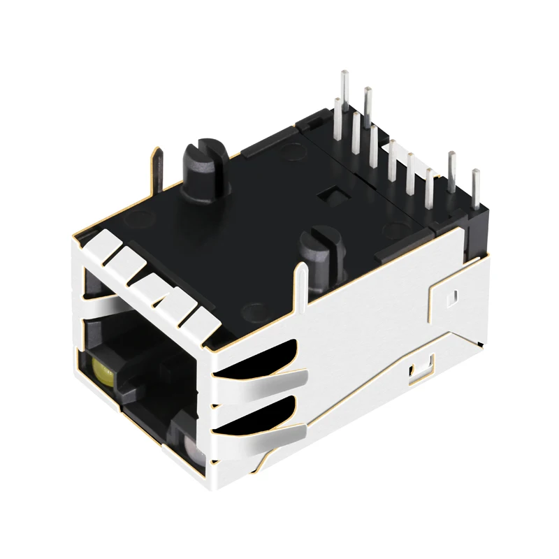 RJ45 PCB Modular Jack Fast Network Port 08B0-1X1T-36-F| Alibaba.com