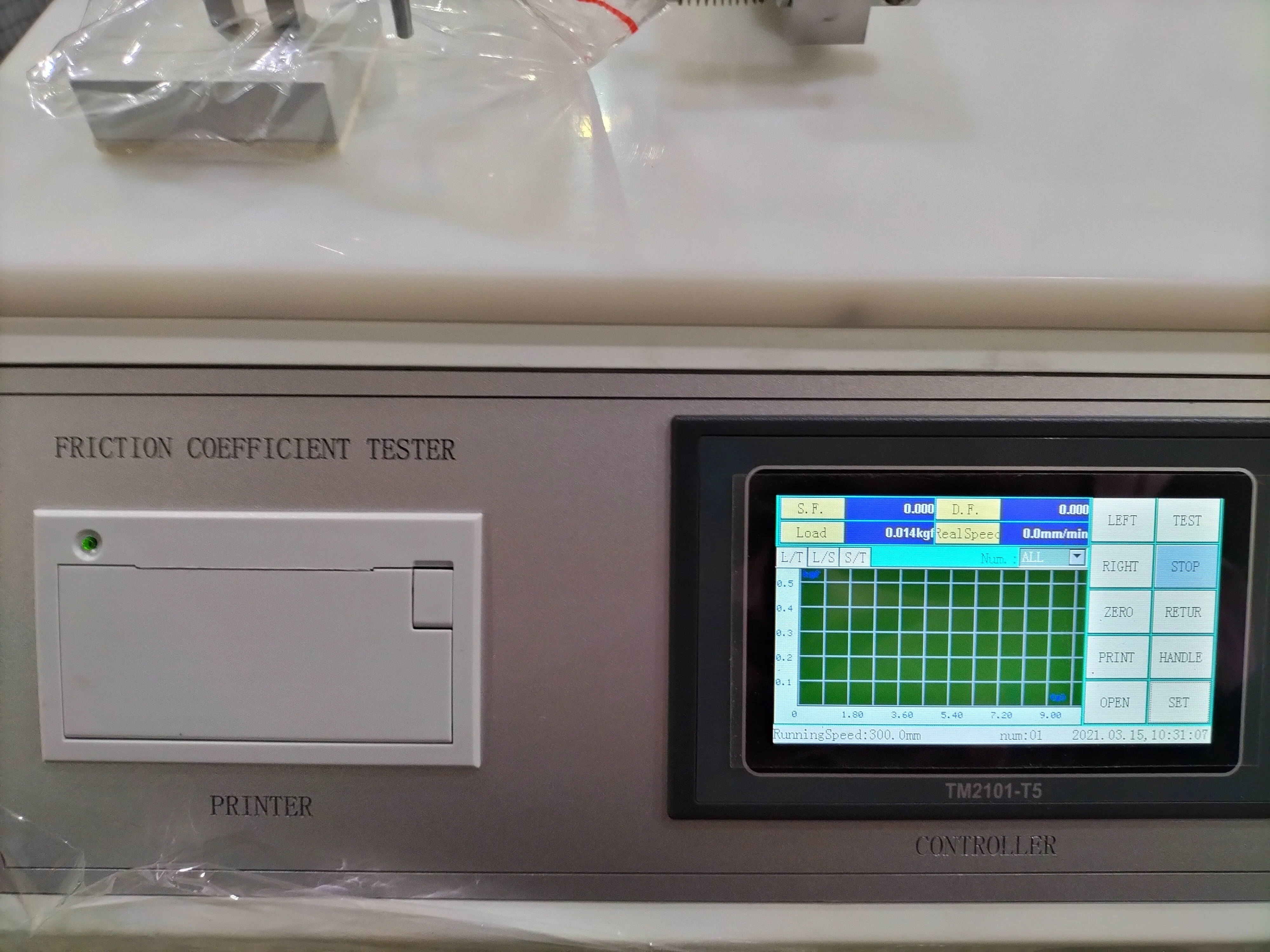 ISO 8295 ASTM D1894 Static Cof Tester - Friction Coefficient