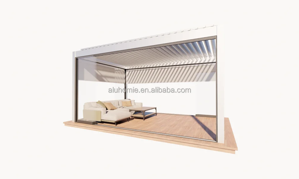 2x4 Motorized With Adjustable Louver Blade Patio Gazebo Personalizado ...