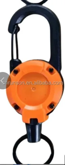 High Quality Carabiner Retractable Heavy Duty Steel Reel Key Chain For ...