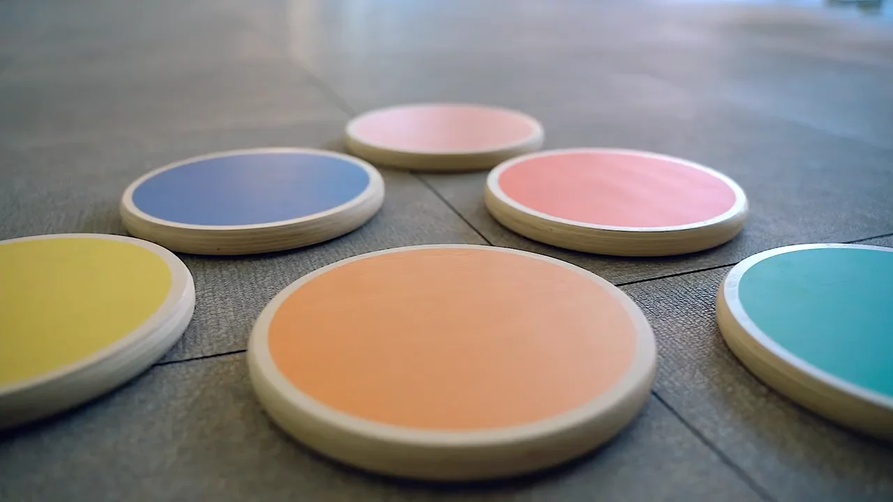 Wooden Stepping Stones Progress Stones 6 Pastel Wooden Springboards ...