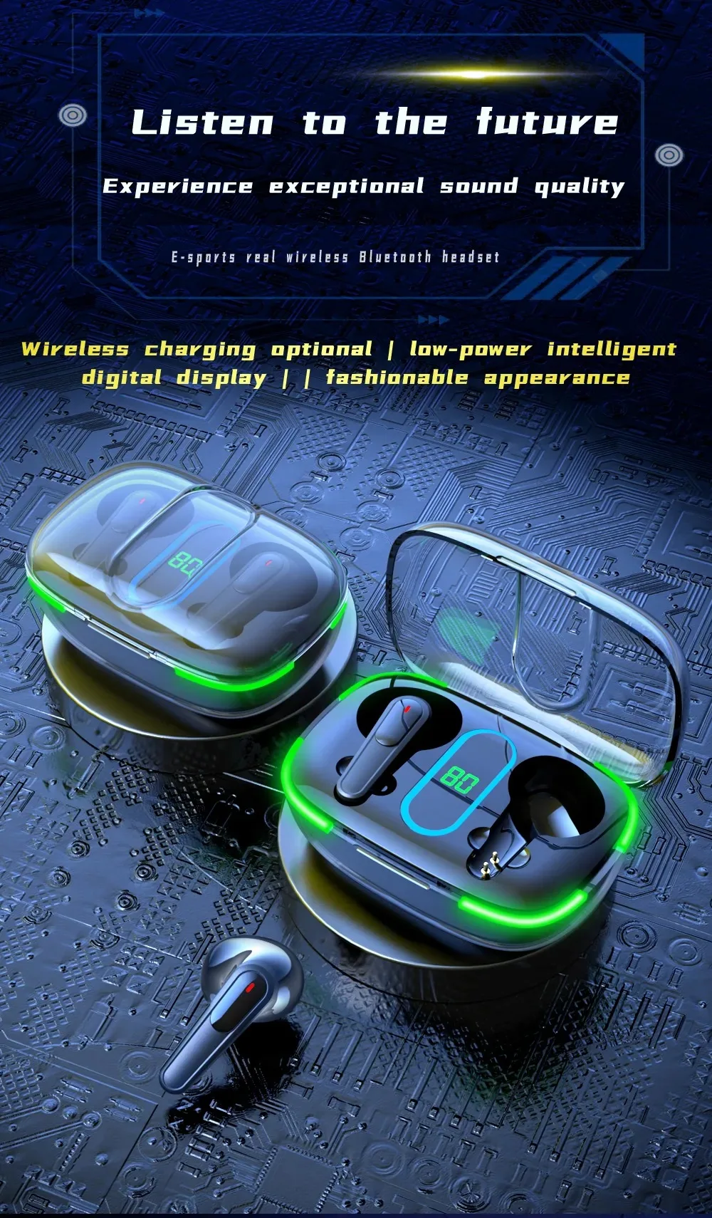 Oraimo Neck Band Tws Earphones Wholesale Waterproof Earbuds Led Battery ...