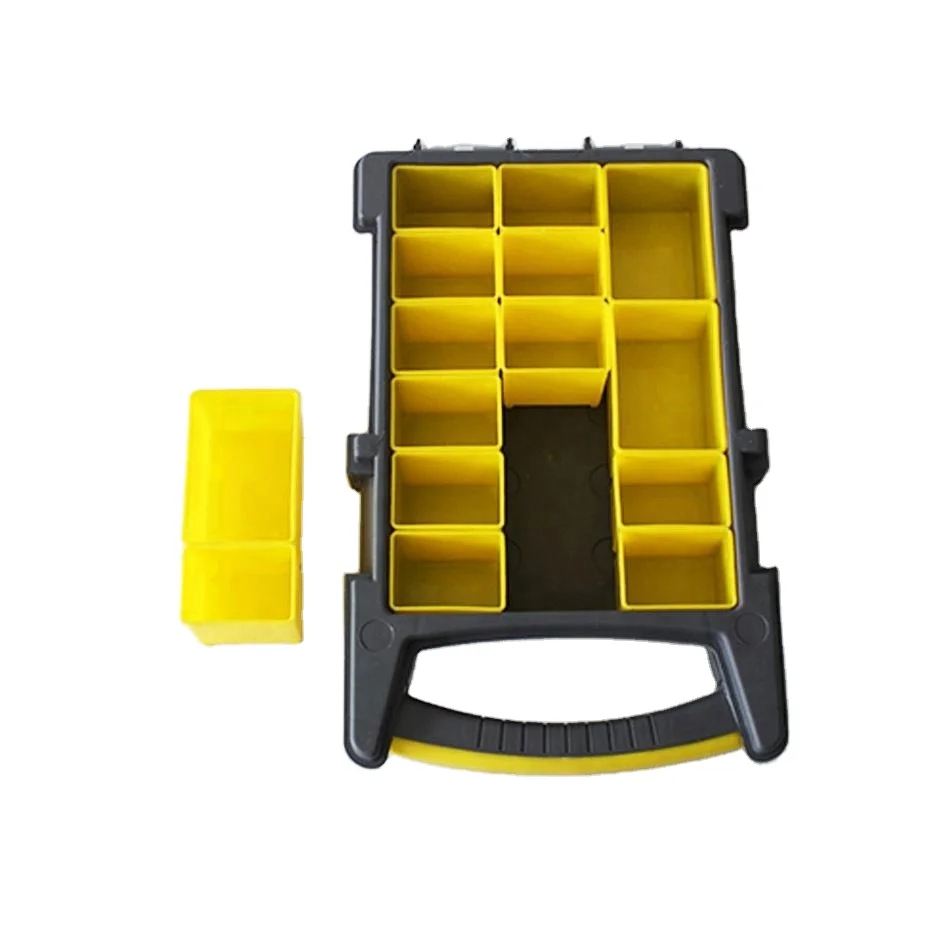 Compartments Divided Plastic Clear Cover Storage Box Assortment Box ...