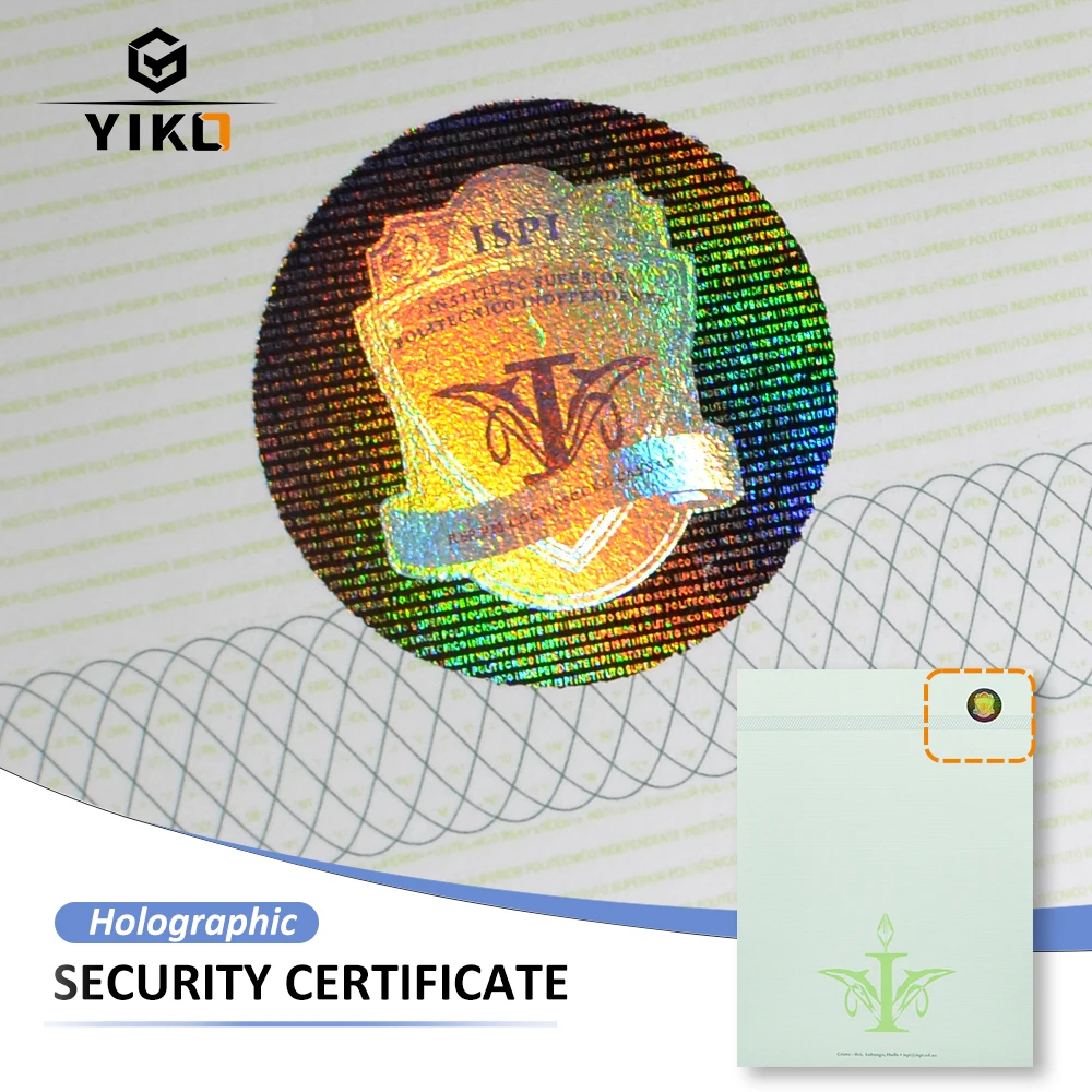 Custom Hologram Security Certificate for Gold Jewelry – Anti ...