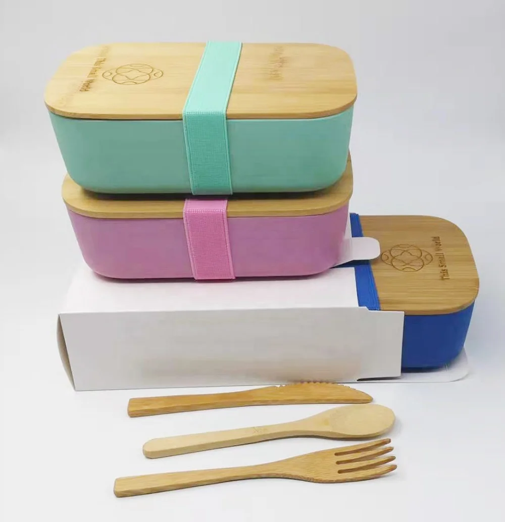 Free Branding Bamboo Food Container Salad Box Sandwich Lunch Box - Buy ...
