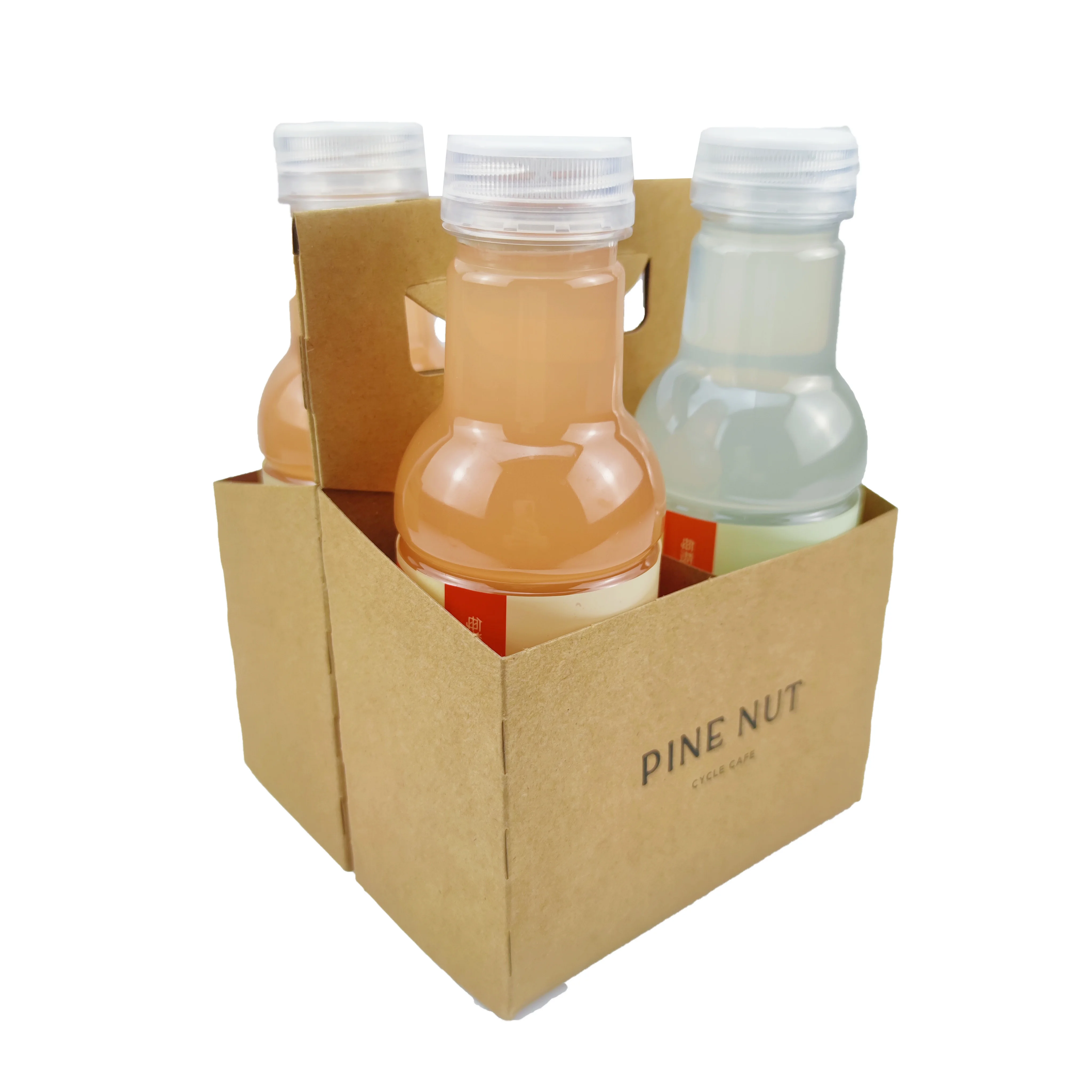 Disposable Corrugated Cardboard Drink Holder Coffee Paper Cup Carriers ...