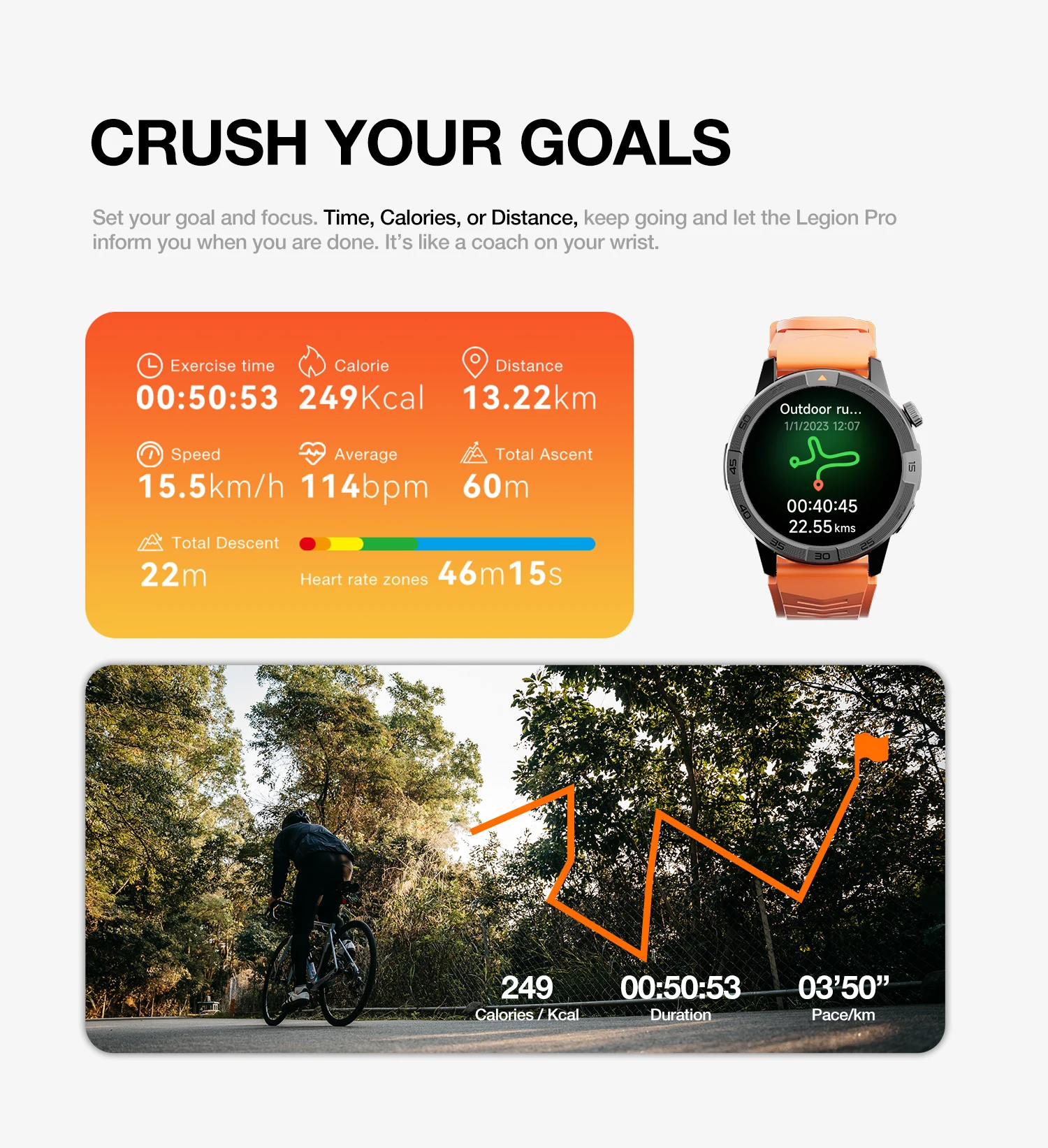 AGM Watch Legion Pro - Rugged Smart Watch with 5ATM IP68