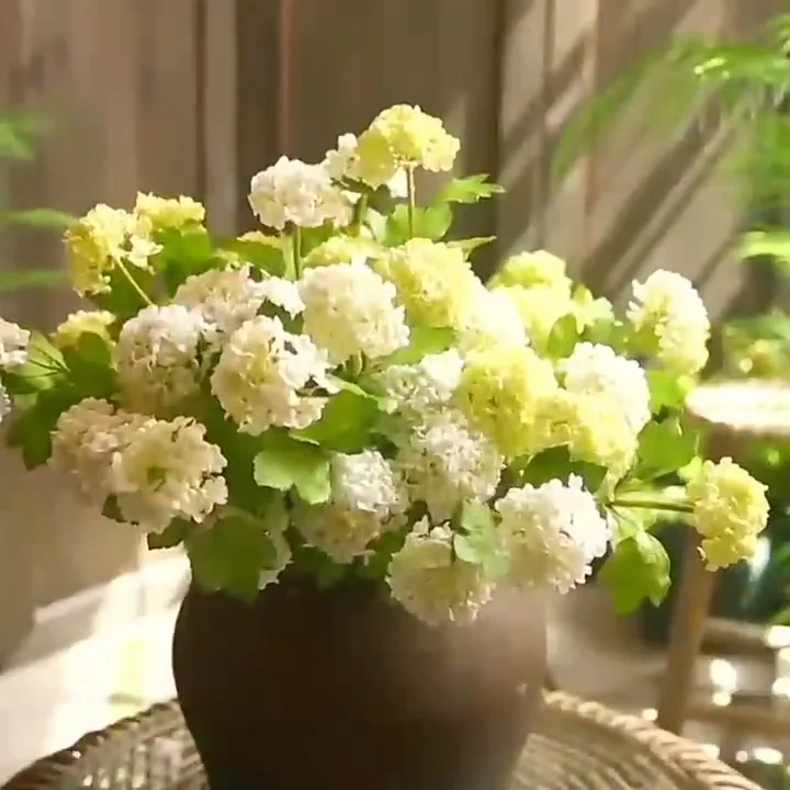 3-headed Artificial Hydrangea Branch For Wedding Christmas Easter ...