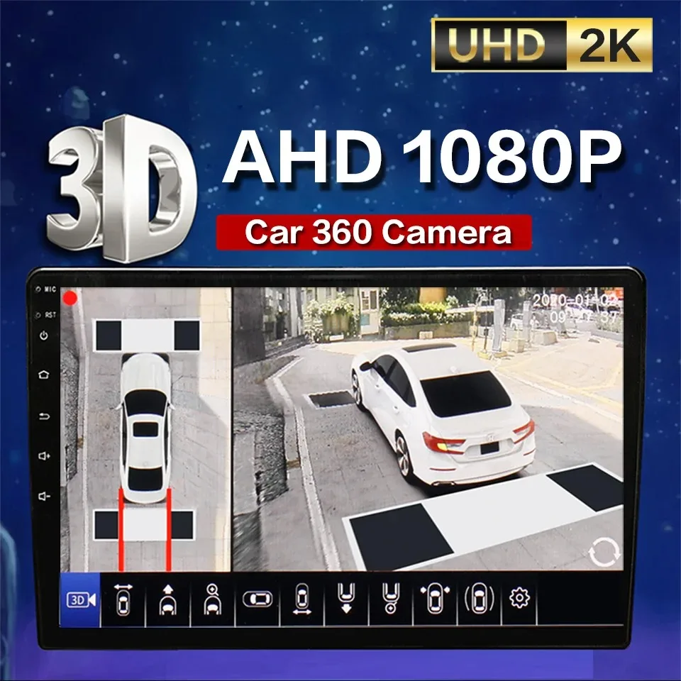 Smartour 360 View Car Camera System - HD 4K Surround View